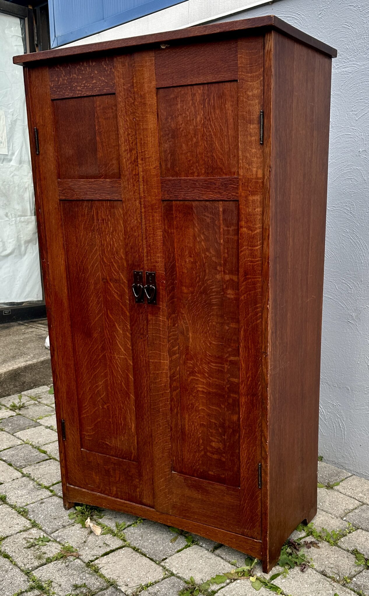 Antique Gustav Stickley wardrobe - w8056 - SOLD!! - joenevo