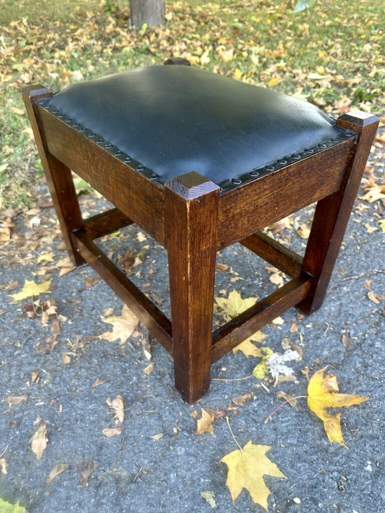 Antique Charles Limbert Foot Stool W8066 - joenevo