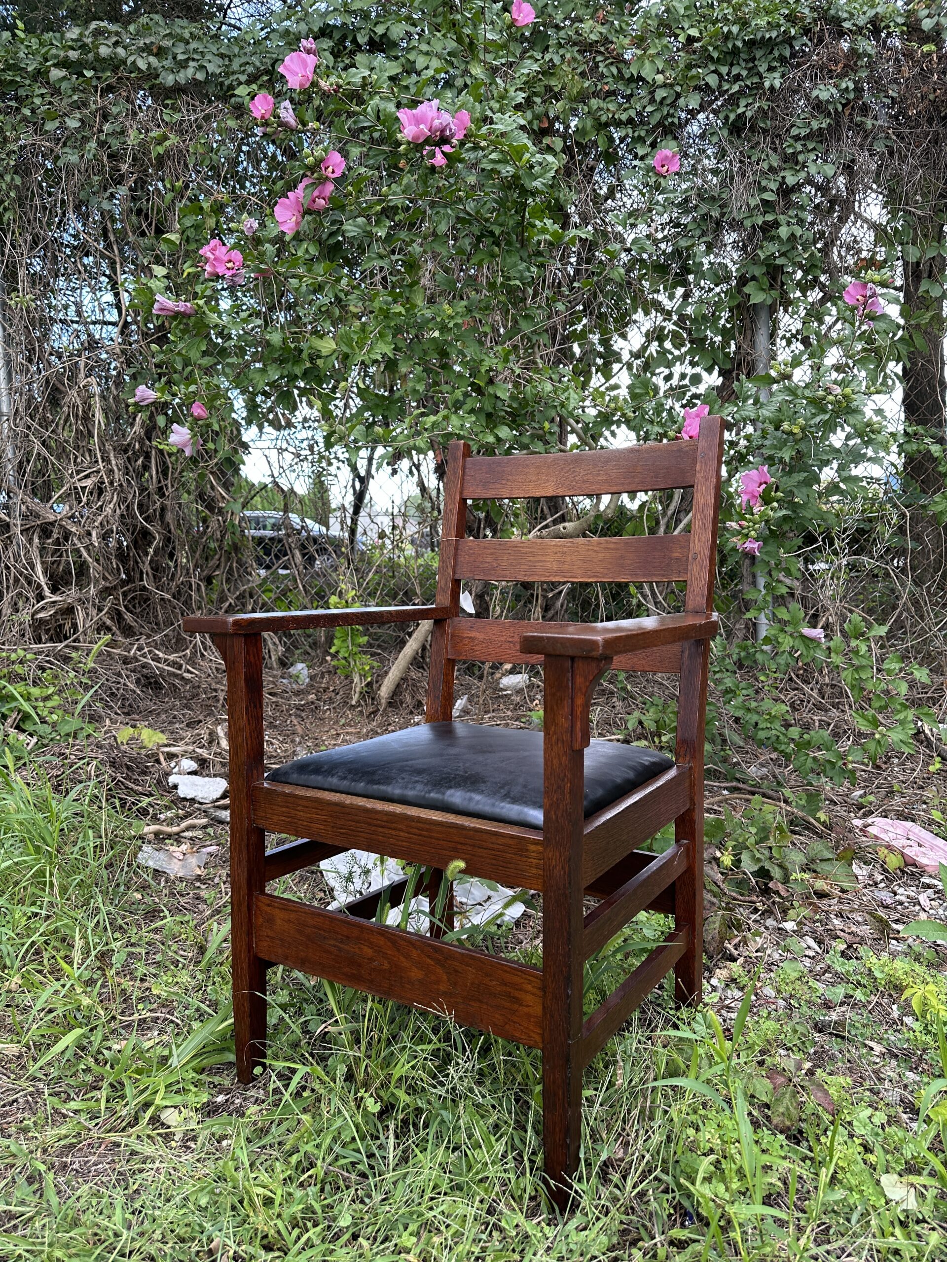 GUSTAV STICKLEY model no. 370 arm/dining chair - w8073 - joenevo