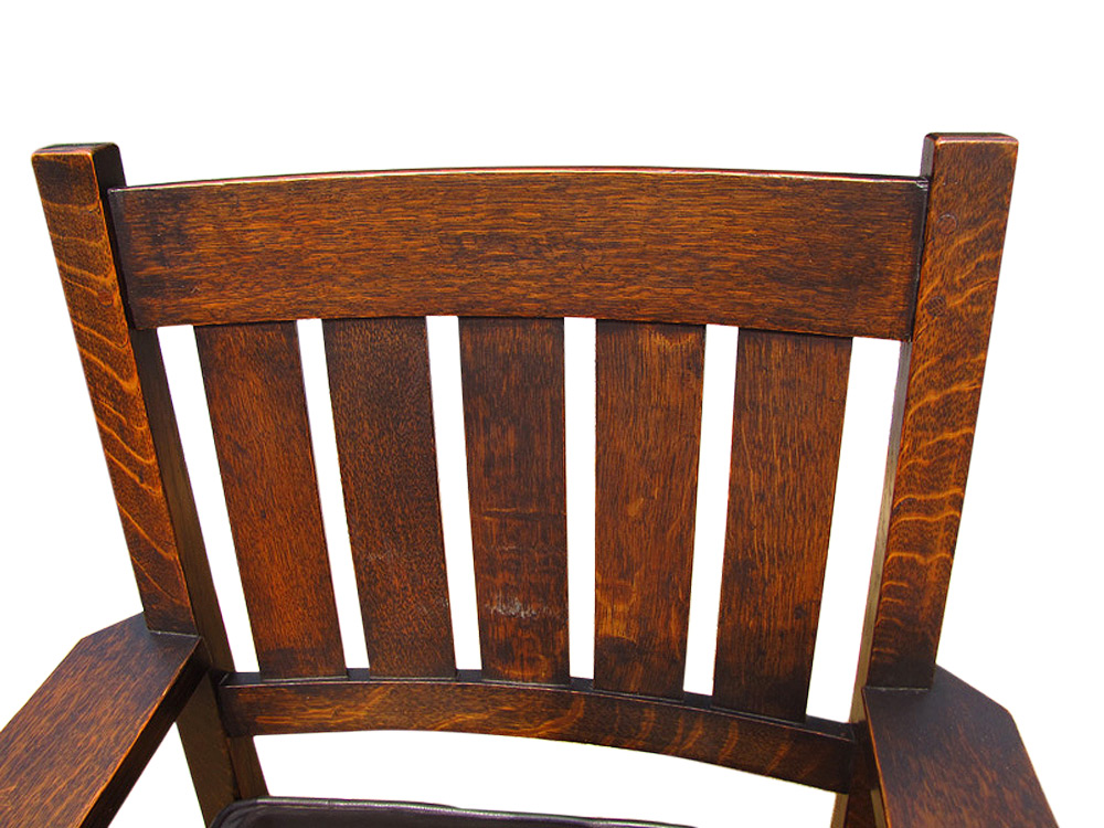 Early And Great Gustav Stickley Arm Chair ff614 - joenevo