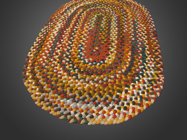 Antique American Braided Rug. RR844 - joenevo