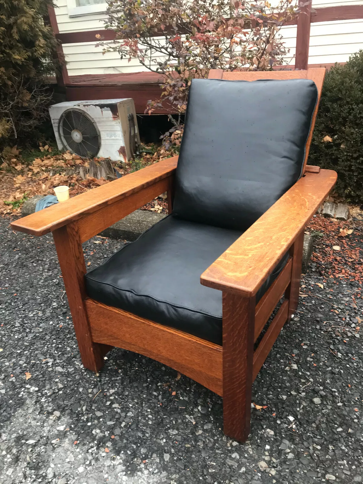 LIMBERT Morris Chair - SUPERB OAK Stickley era - w7190 - joenevo