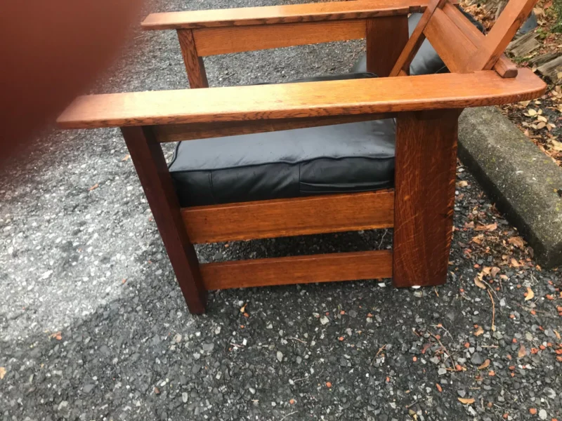 LIMBERT Morris Chair - SUPERB OAK Stickley era - w7190 - joenevo